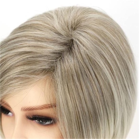 Hair | Short Blonde Pixie Bob Wigs Layered Mixed Blonde Synthetic Wig ...